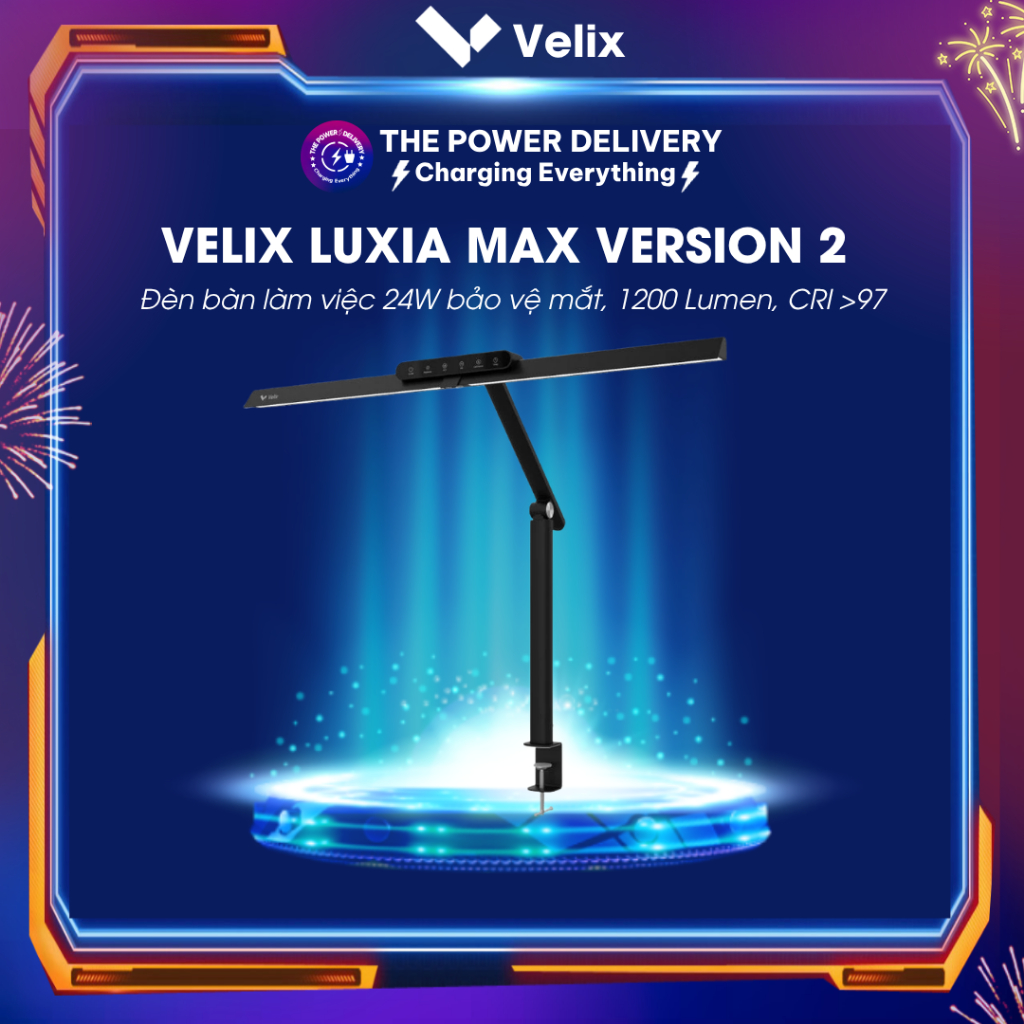 Velix Luxia Max Version 2 Desk Lamp Helps Eye Protection, Decoration ...