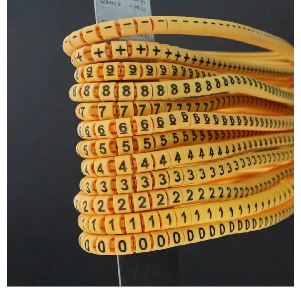 Marking Electrical Wire EC-1 | Combo 10 Numbers (0-9) Each Number 50 ...