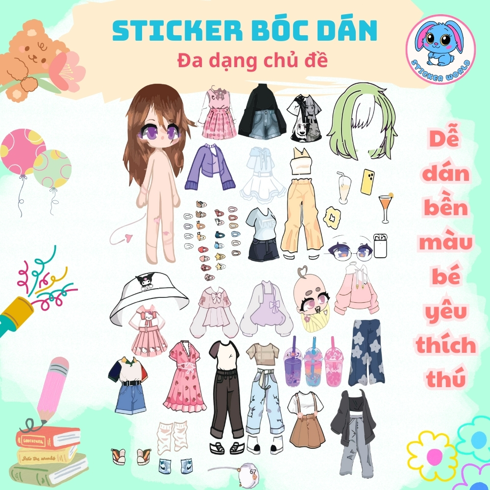 (87B)Ador Sticker set with peel-and-stick toys; interactive books for ...