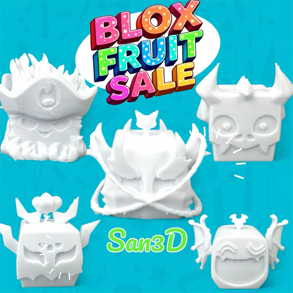 Blox Fruits - Unique Blox Fruits Toy Devil Fruit Model (Uncolored) - 3D ...