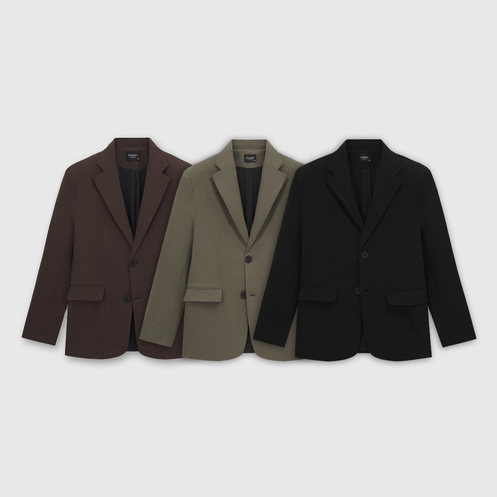 Jacket ROWAY high quality linen material | Blazer linen | Shopee ...