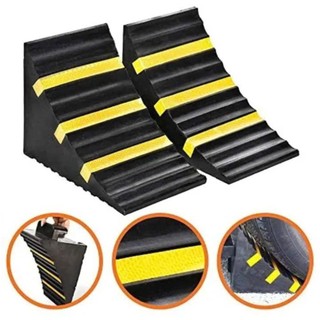 Rubber wheel stopper, mobile wheel stopper, all types of vehicles (25cm ...