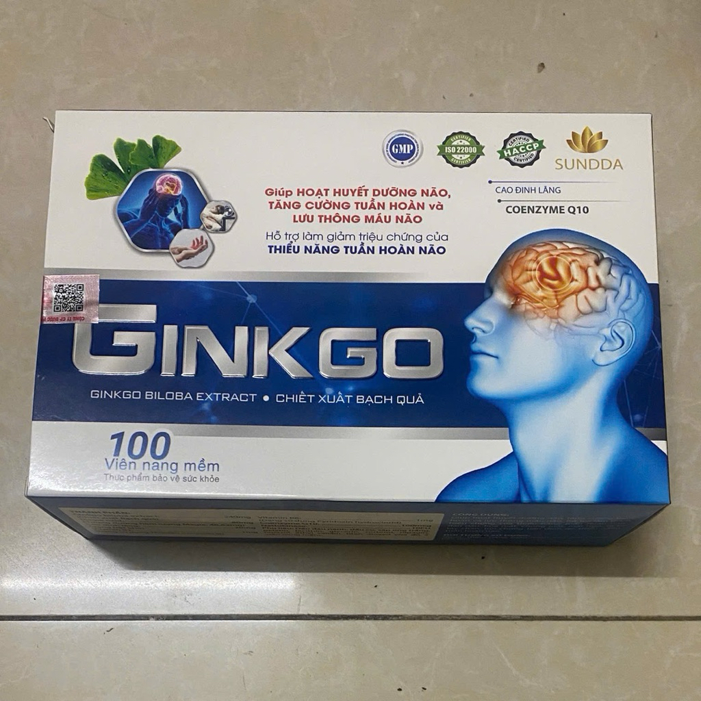 GINKGO BILOBA 240mg - [Box of 100 Tablets] - CITICOLIN NATTOKINASE ...