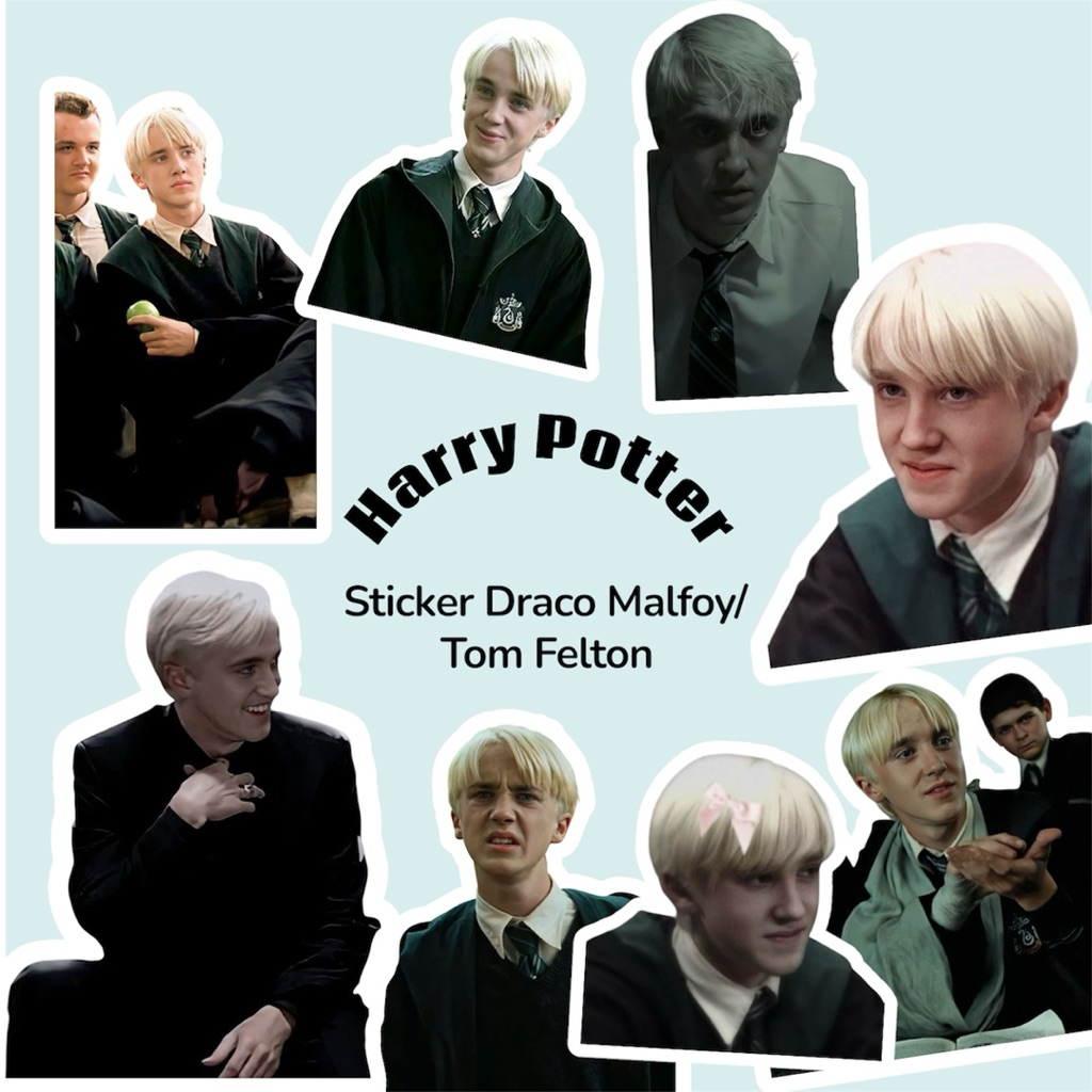 Set of 50-100 Stickers Draco Malfoy Harry Potter movie characters Movie ...