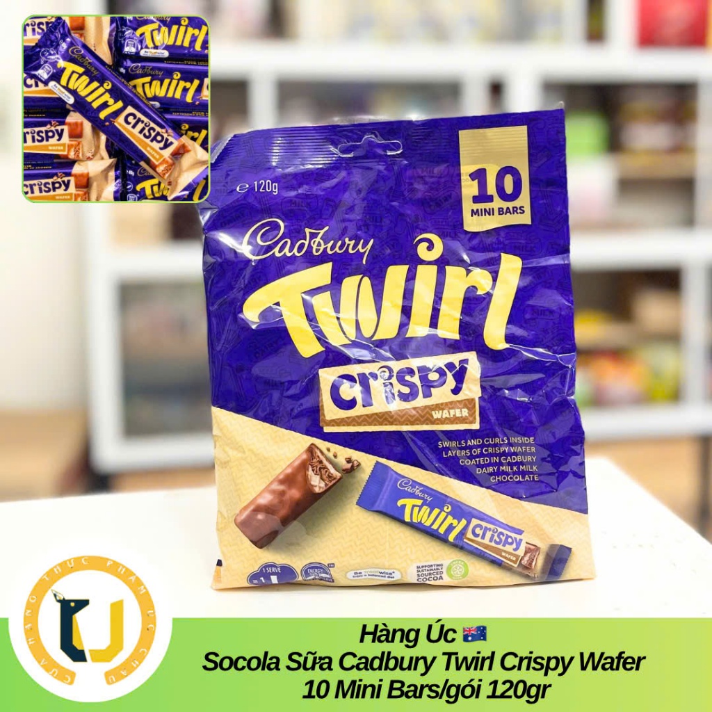 (AUSTRALIAN PRODUCT) CADBURY TWIRL Crispy Wafer Milk Chocolate waffer ...