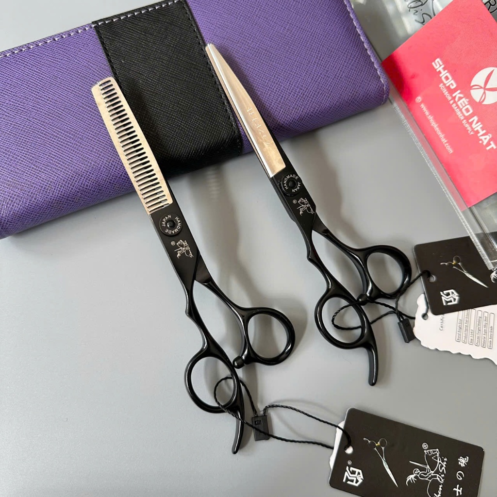 Genuine black warrior left-handed hair scissors | Shopee Philippines