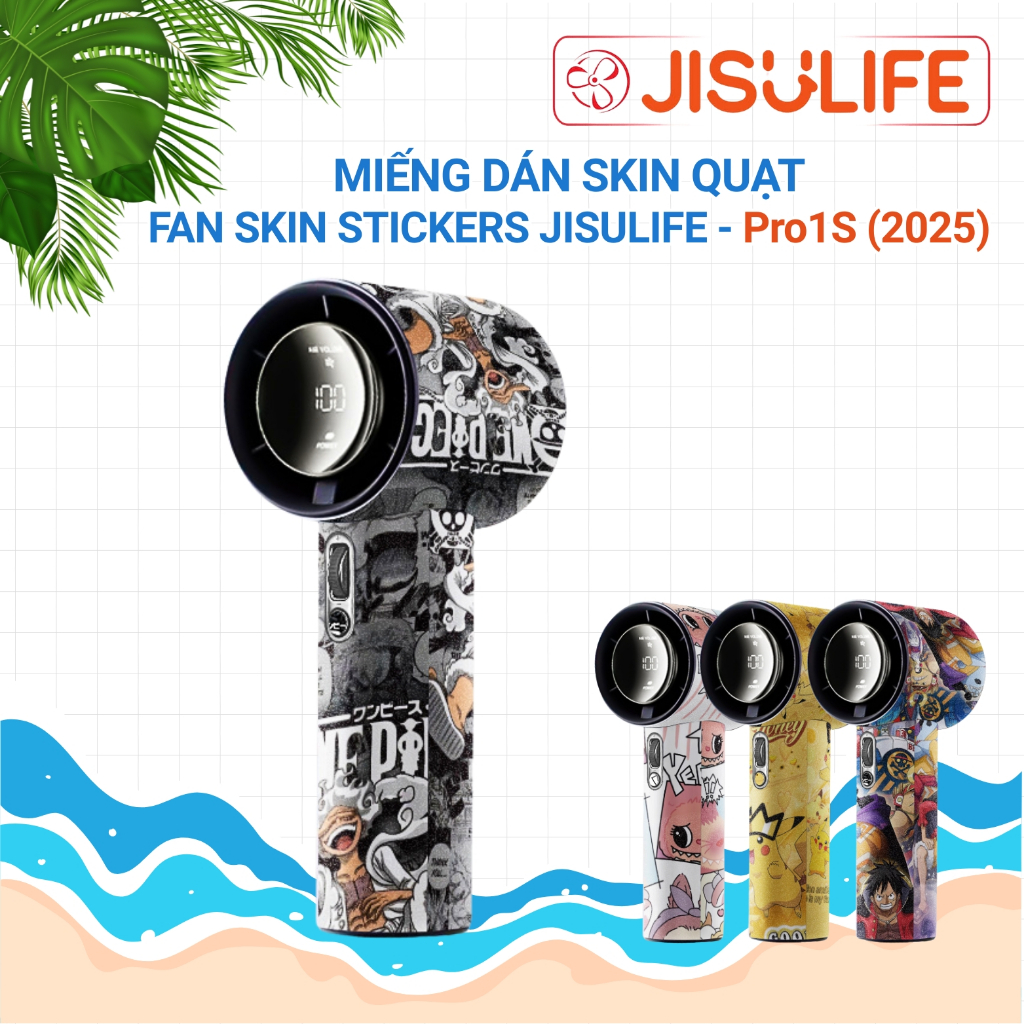 Skin stickers for JISULIFE Life Pro1s 2025 premium handheld fans, cute ...