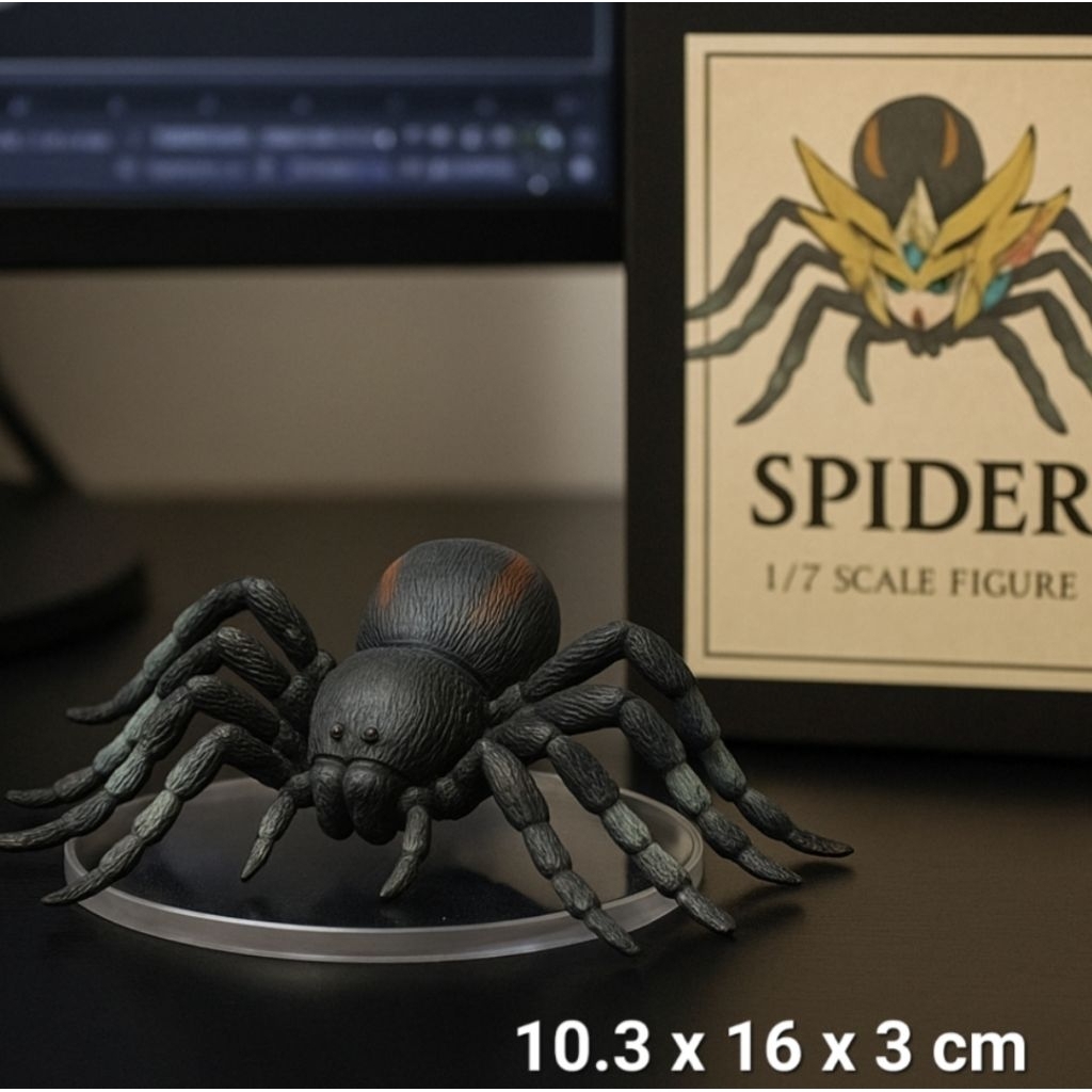 Spider model soft plastic toy 16x10x3cm - Halloween fake Spider ...