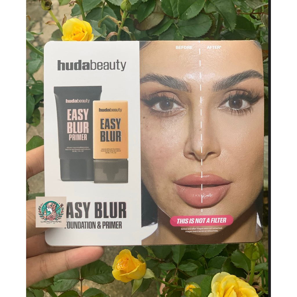 Huda Beauty Easy Blur Primer + Foundation Set | Shopee Philippines