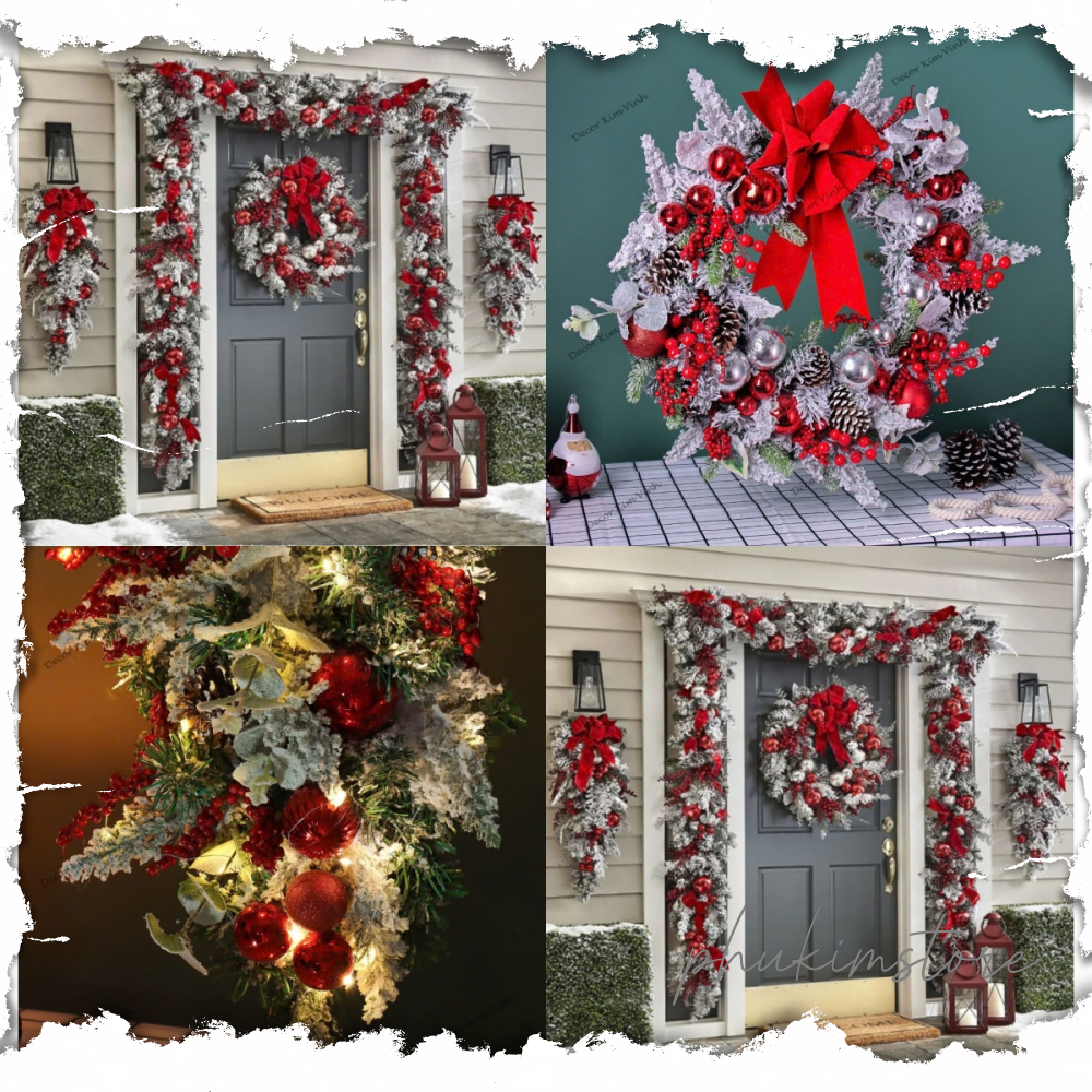 Wreath Pine String B3,CT20,D143 Wall Hanging Christmas Decoration ...
