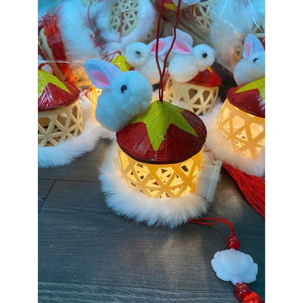 [Express] National Flag Hat Rabbit Lantern with Light, Patriotic Rabbit ...