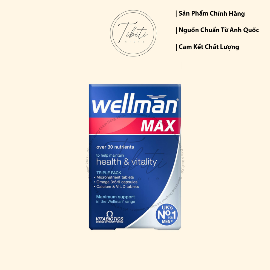 Vitabiotics Wellman Max men's multivitamin 84 tablets | Shopee Philippines