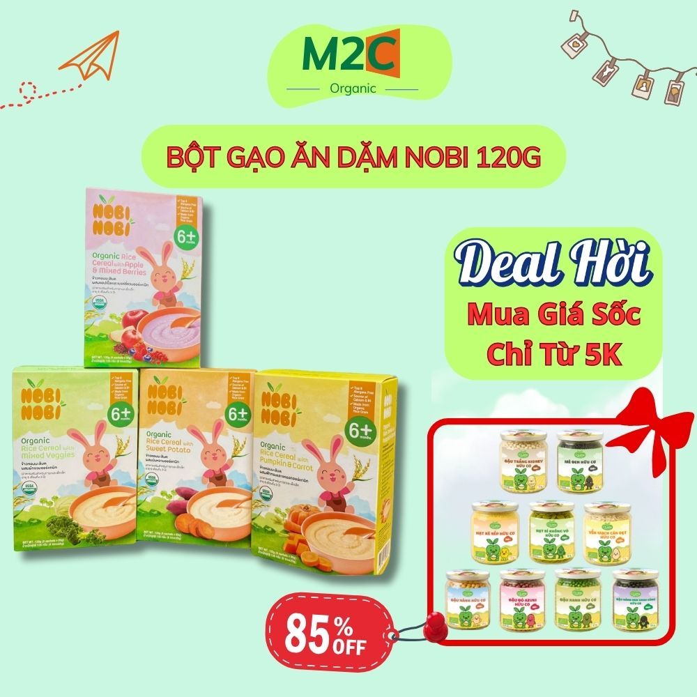 Nobi Nobi Organic Weaning Rice Powder 120g | Shopee Philippines