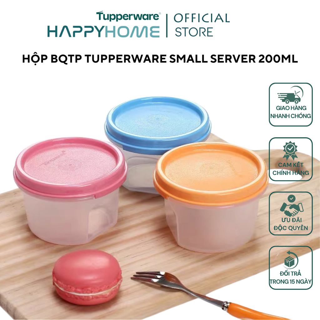 Genuine Lifetime Tupperware Small Server 200ml BQTP Box | Shopee ...
