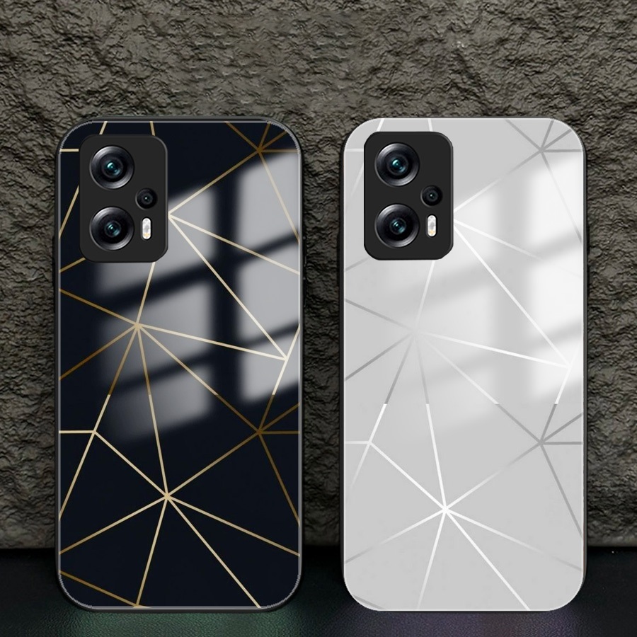 Glass Case for XIAOMI REDMI NOTE 11T PRO/ POCO X4 GT – Geometric ...