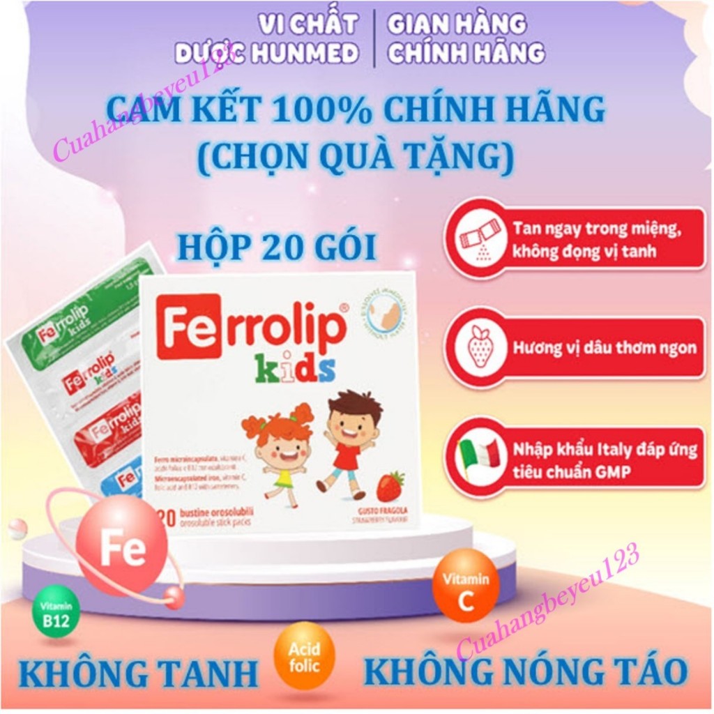 Box of 20 Ferrolip Kids Iron Capsules Powder - Supplement iron, Folic ...