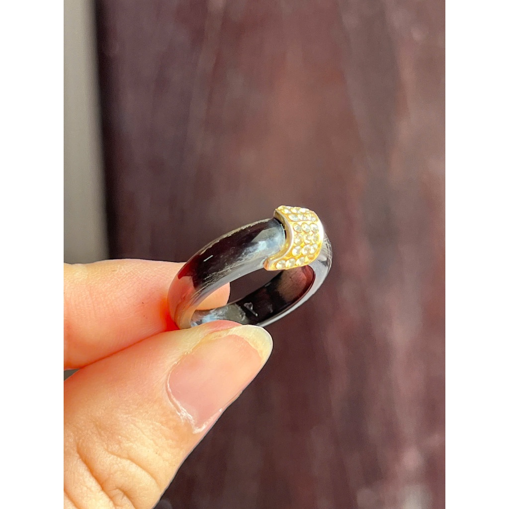 Bait ring with inner diameter of 16.8 mm, full stone face, brand new ...