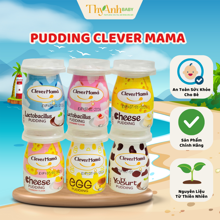 Clever Mama cheese yogurt Pudding for children over 12m+ | Shopee ...