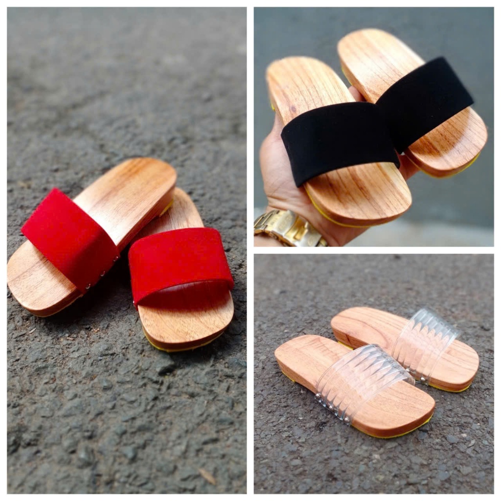 Mother and baby wooden clogs, 3-inch traditional women's wooden clogs ...