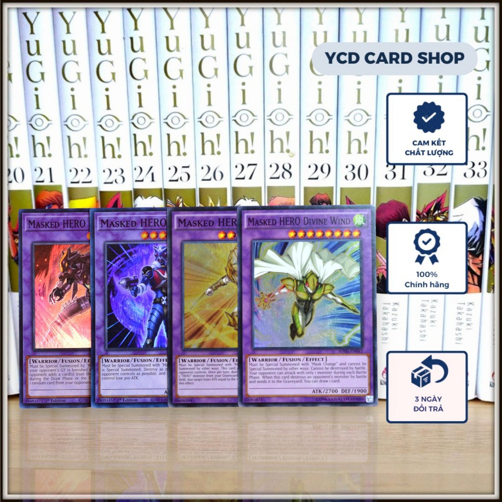 [YCDcardgame] Genuine Yugioh Cards Set 4 Masked Hero - Super Rare ...