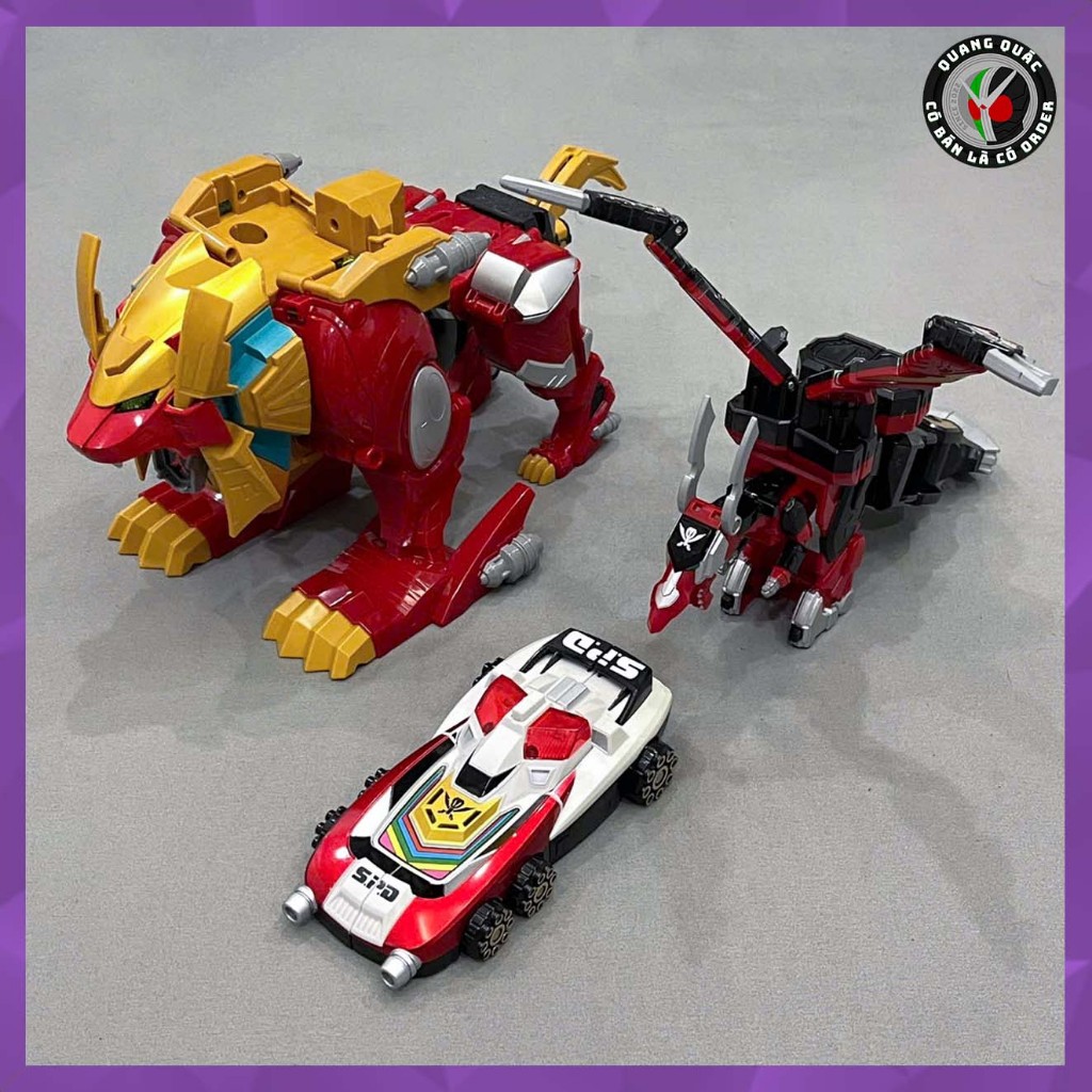 Genuine toy model DX Gao Lion & Pat Striker & Magi Dragon - Kaizoku ...
