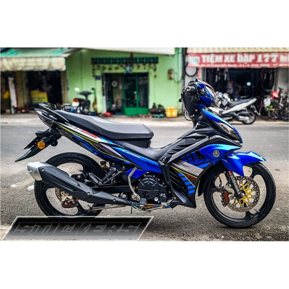 Exciter 135 LC blue and black stamp - stamp with glossy coating that ...