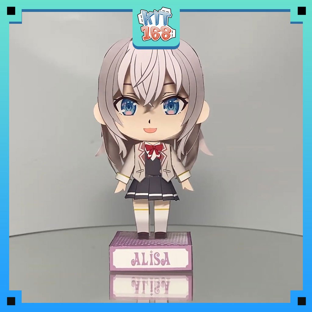 Anime Paper Model Chibi Alisa Mikhailovna Chibi Kujou - Roshidere ...