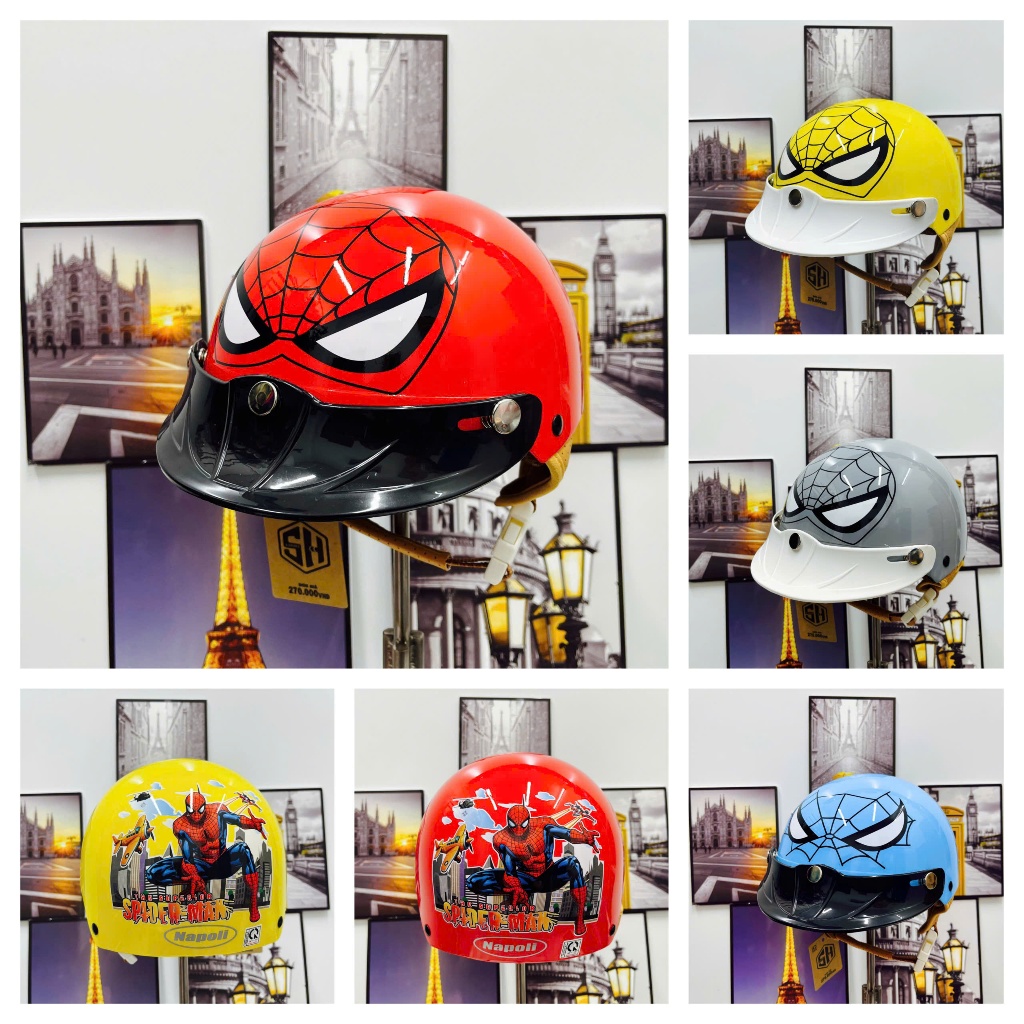 NAPOLI Half Head Helmet for Children 4-8 Years Old/Genuine Company ...
