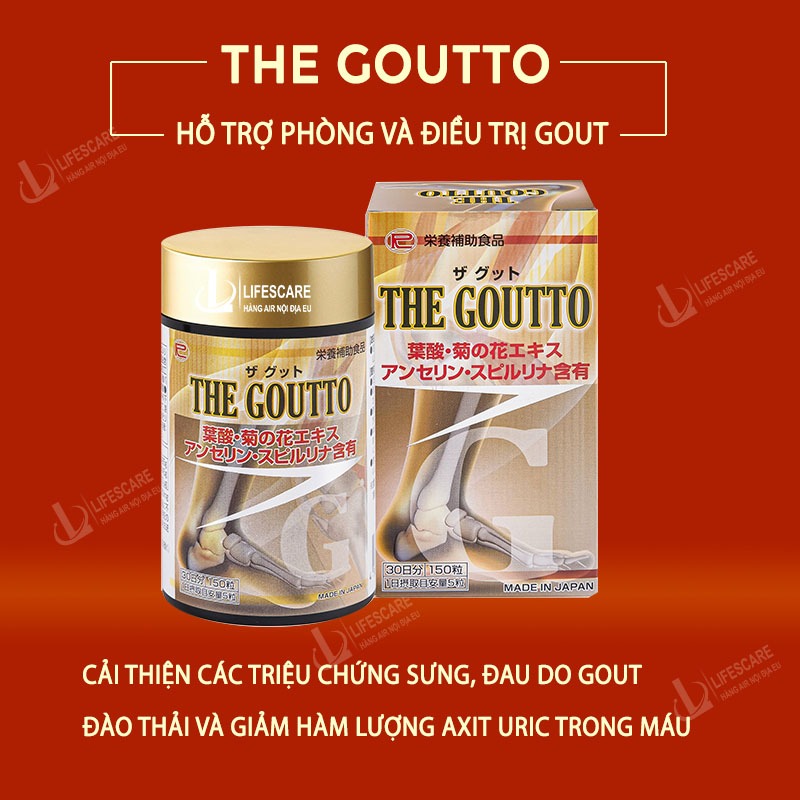 The Goutto Ribeto Japanese pills Support Gout, reduce joint swelling ...