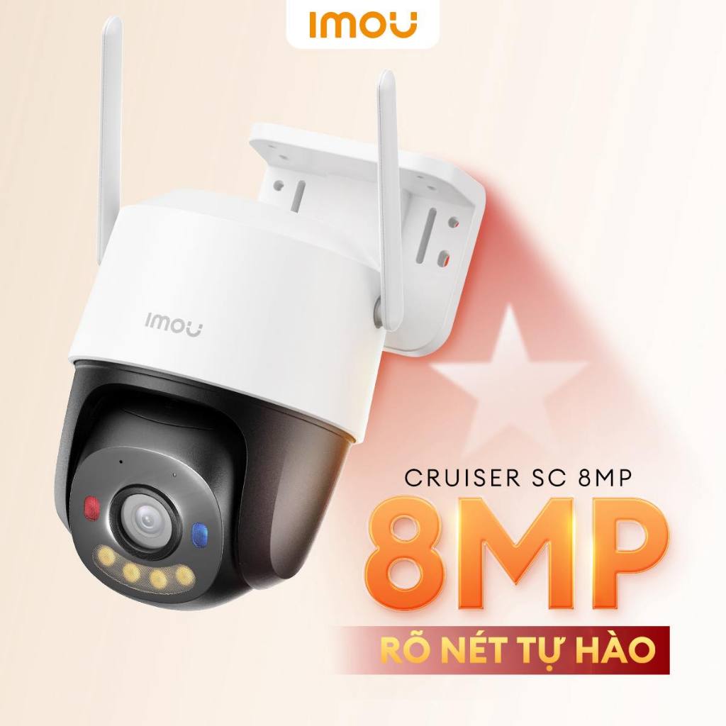 IMOU CRUISER SC K7FP Wifi Camera 8MP/ 5MP/ 3MP, Blue + Red Warning ...