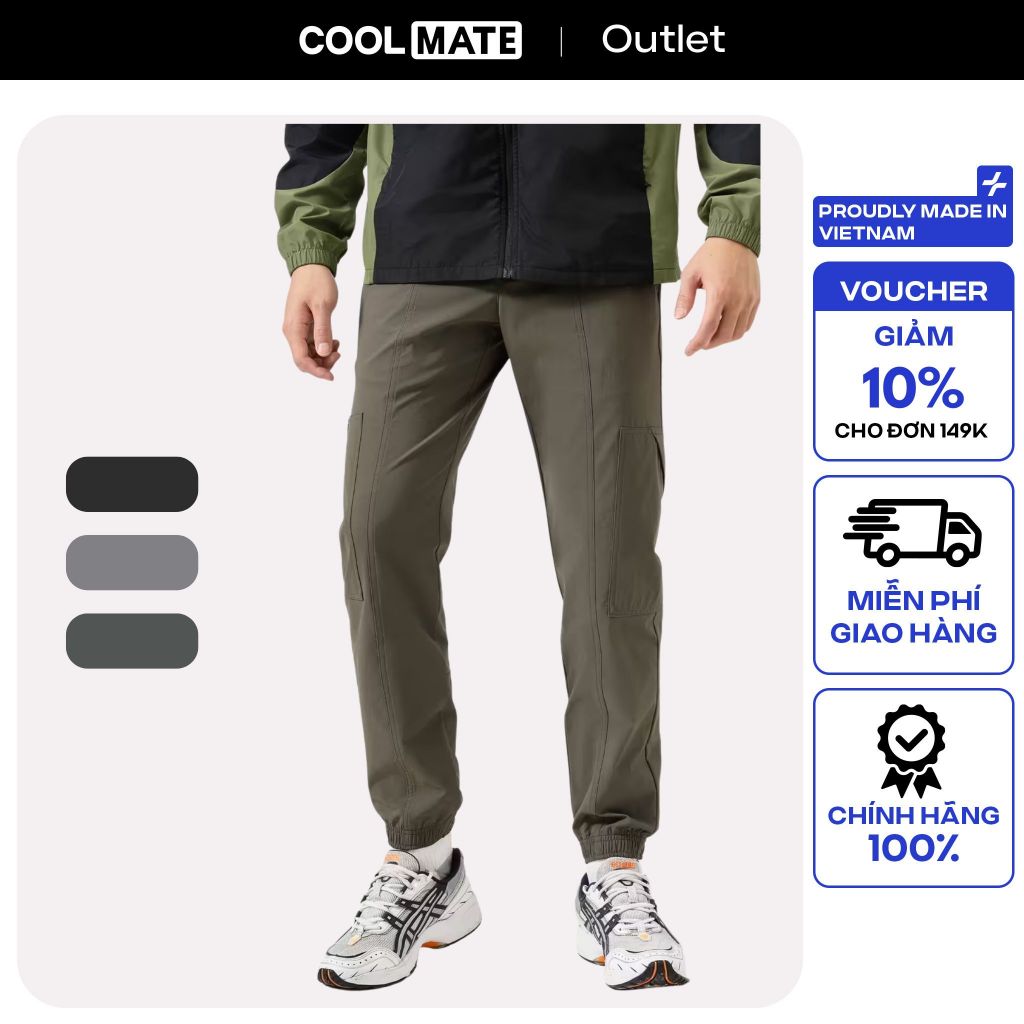 Durable, Waterproof, Stretchy UT Men's Jogger Pants Coolmate | Shopee ...