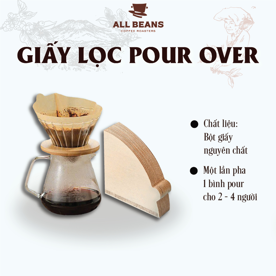 Pour Over Cone Coffee Filter Paper V60 - Easy to Separate Sediment ...