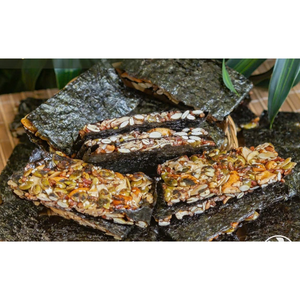 Seaweed sandwiched with seeds, mixed seed cakes, breakfast cakes ...