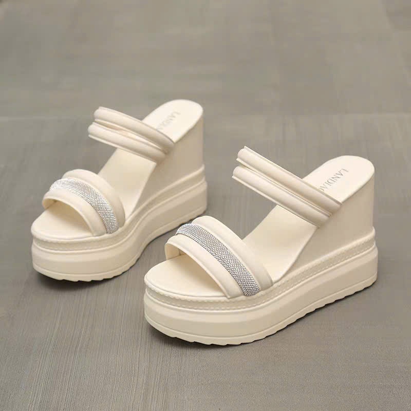 5-Strap LEATHER CANE SLIPPERS 12P CAN BE WEARED IN 2 STYLES | Shopee ...