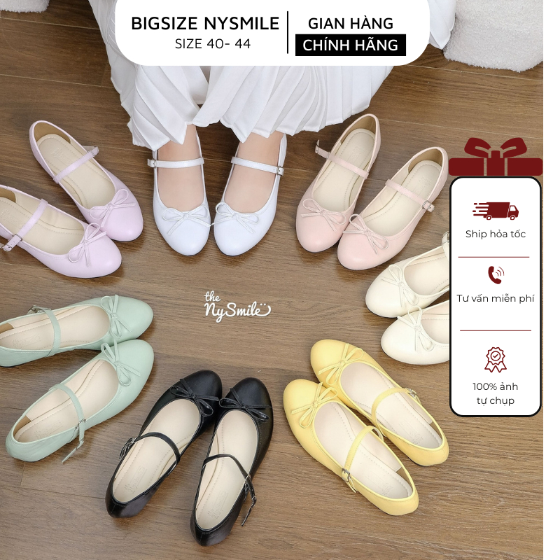 BIG SIZE Women's Shoes (35 - 42) 1P Plain Women's Doll Shoes with cute ...