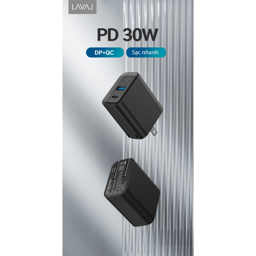 LAVAL 30W Spirit Desktop with two My Quy charging ports while charging ...