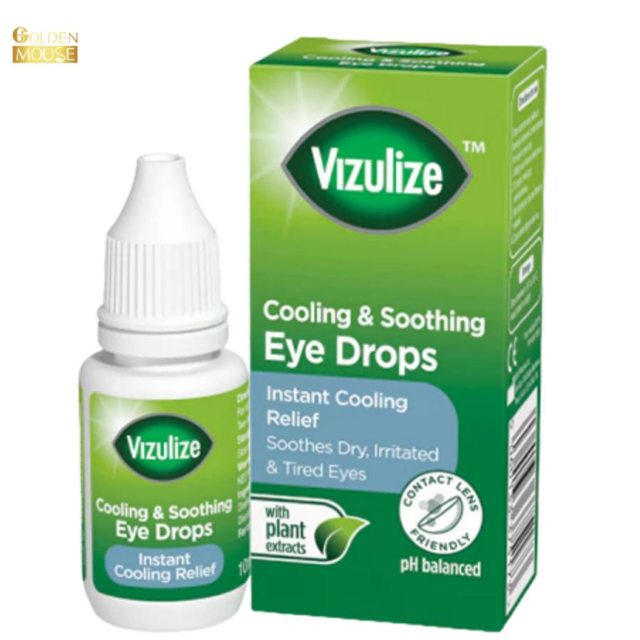 Vizulize Cooling Eye Drops & Soothing Eye Drops Helps Create a Cool ...