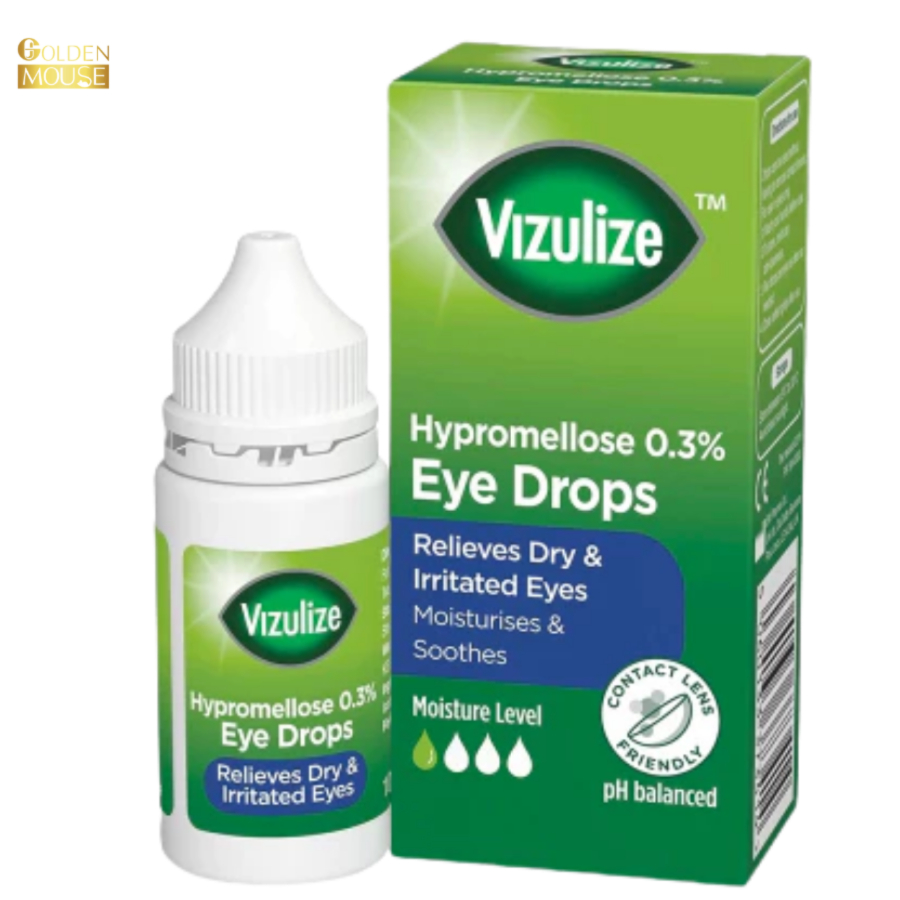 Vizulize Hypromellose 0.3% Eye Drops Helps Soothe Eyes, Reduce Dryness ...