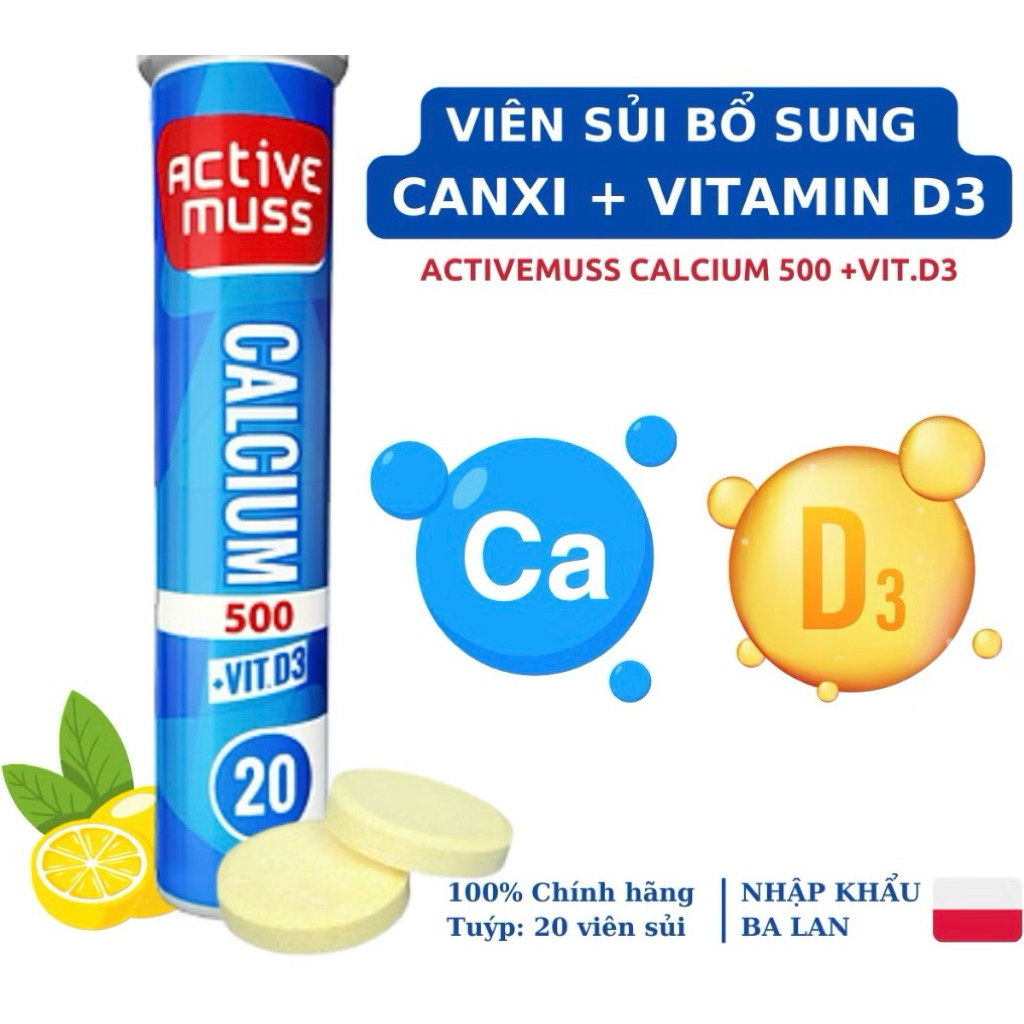 Calcium Supplement Vitamin D3 Calcium 500 + Vit.D3 Reduces the Risk of ...