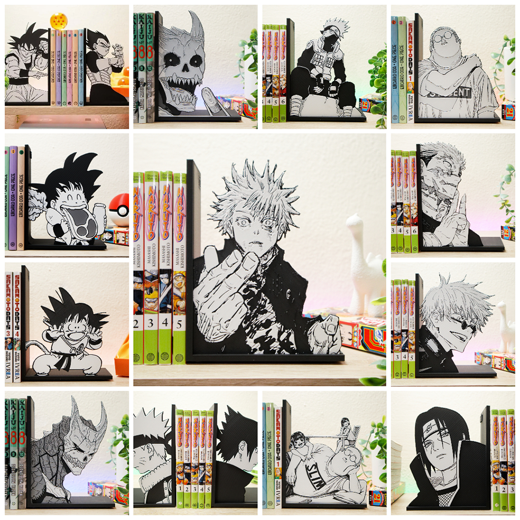 Bookshelf and Bookshelf Decoration Manga and Anime Theme - Son Goku ...