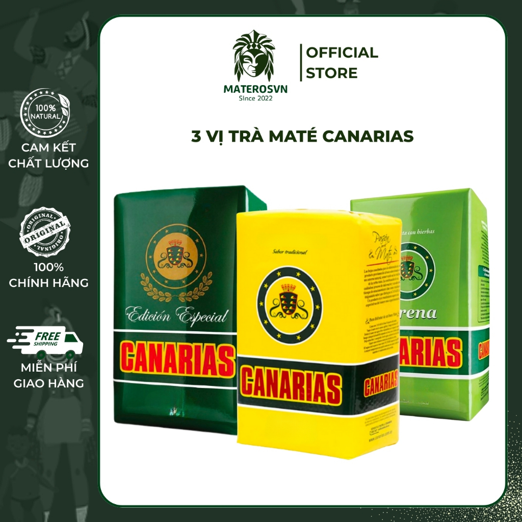 Full 3 Flavors of Mate CANARIAS Tea Premium Brand No. 1 Uruguay – 500g ...