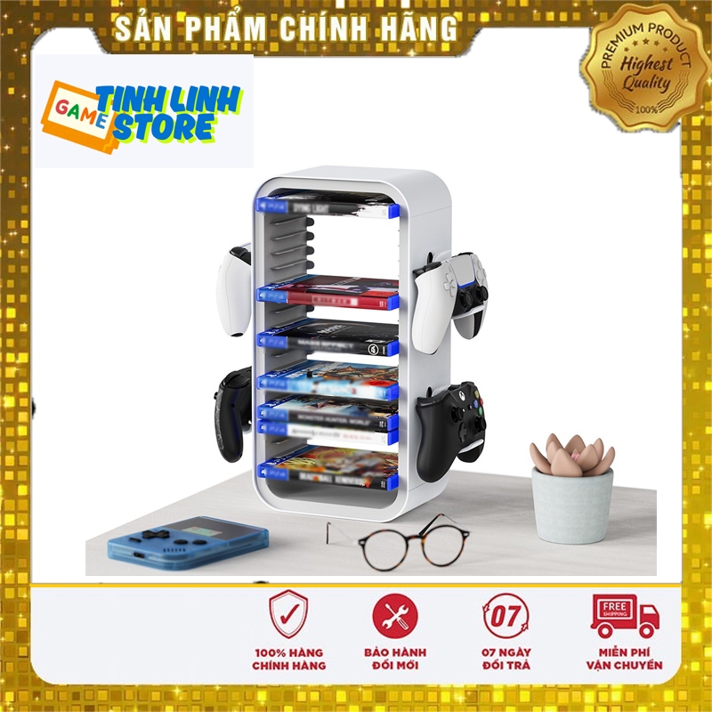 High-end disc shelf, ergonomically designed for PS5, PS4, Xbox ...