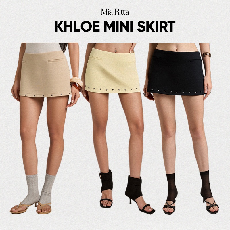 MIA RITTA women's short SKIRT, a-line mini SKIRT above the knee ...