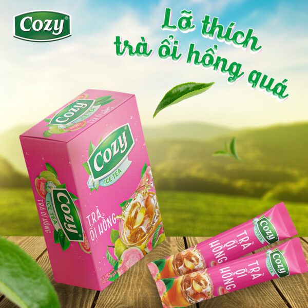 COZY -- Pink Guava Ice Tea Box 240g / 16 packs -- Pink Guava Ice Tea ...