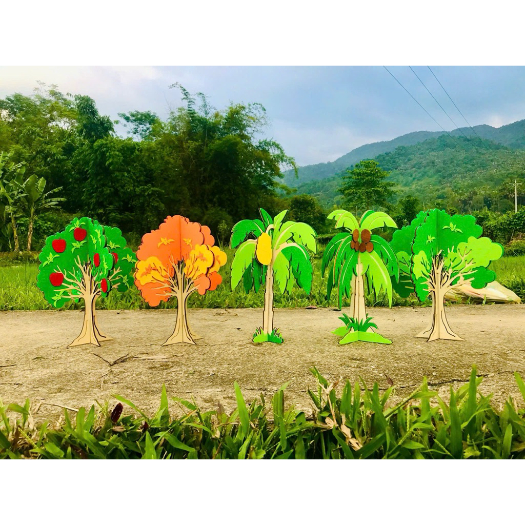 30cm COMBINED WOOD TREE | Shopee Philippines