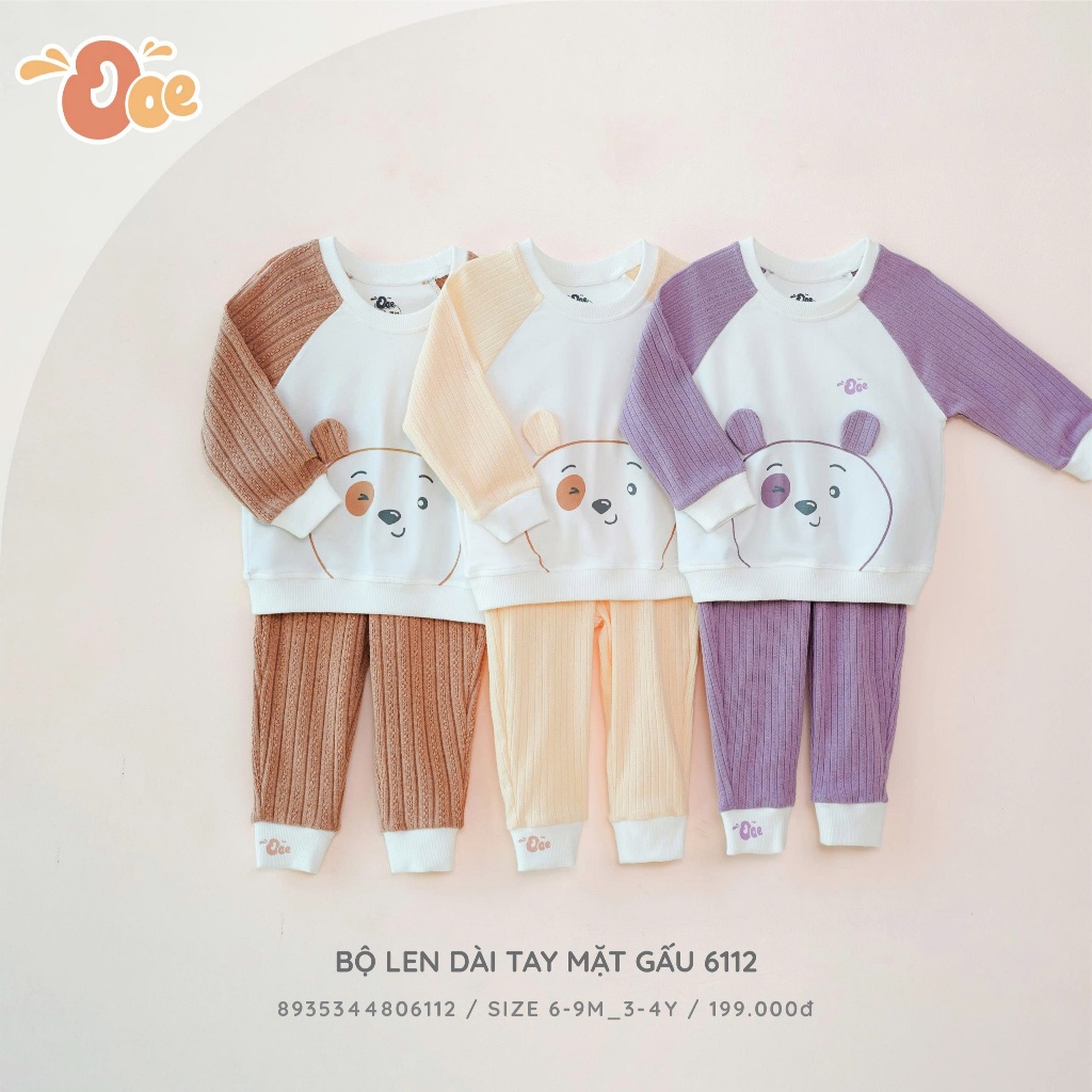 6112 OOE bear face long-sleeved wool set | Shopee Philippines
