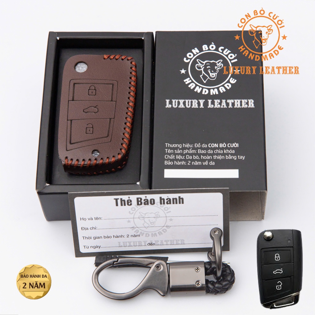 Skoda Slavia, Skoda Kushaq leather key case, mechanical key version ...
