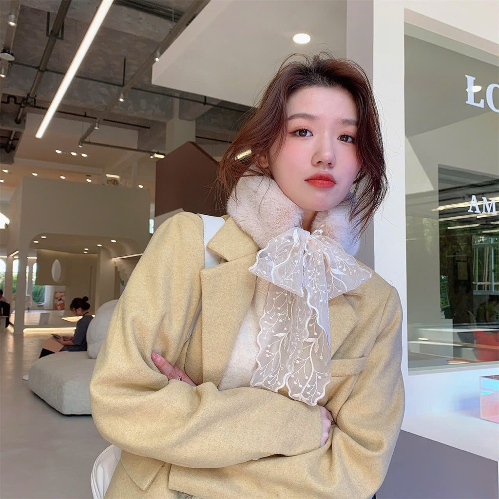 KDP women's winter lace scarf | Shopee Philippines