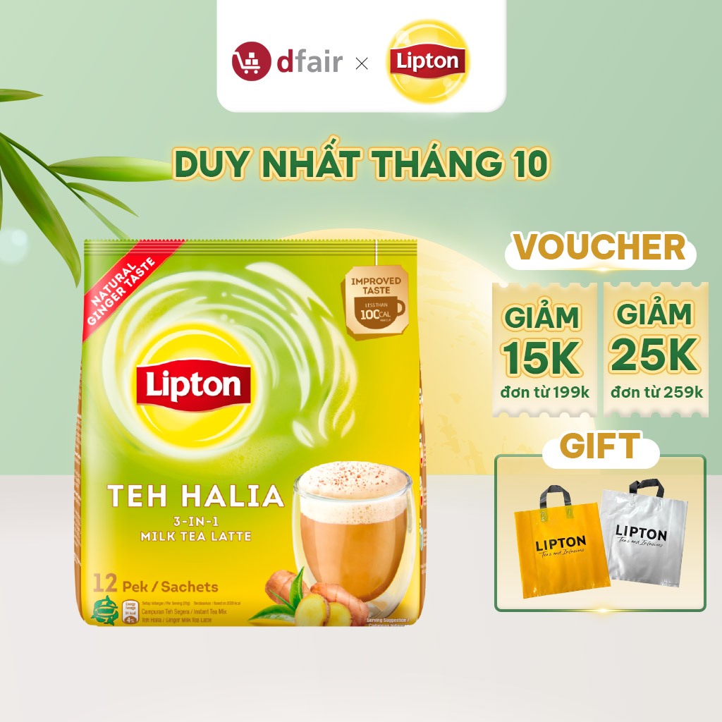 Lipton Teh Halia Ginger Milk Tea (12 packs/20g) | Shopee Philippines