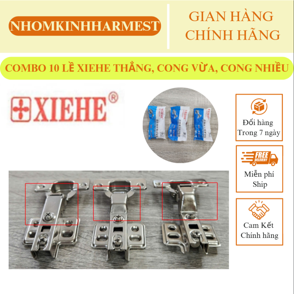 COMBO of 10 Genuine XIEHE Air Hinges of All Sizes: Straight, Medium ...